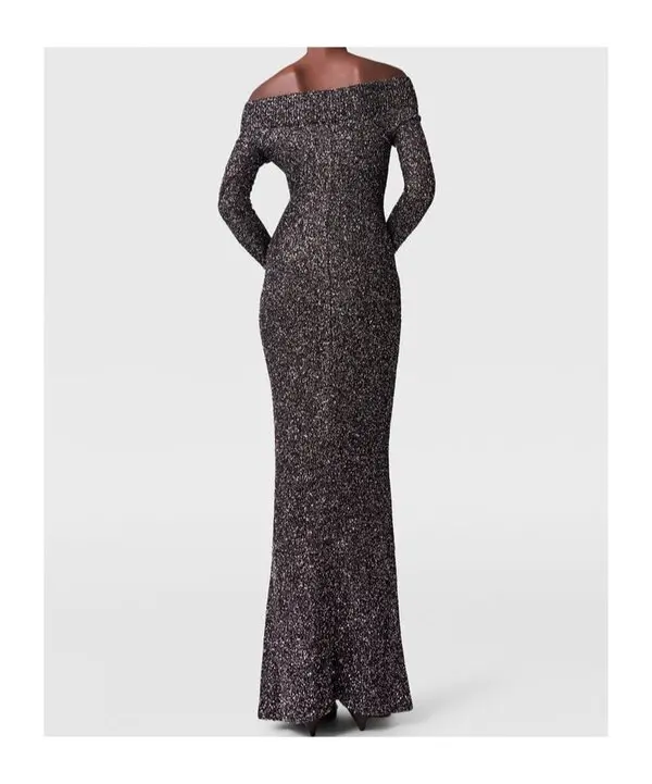 Stella McCartney Sequin Off-shoulder Floor-length Gown