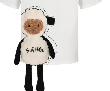 SOFITTE Cartoon Decorated T-shirt