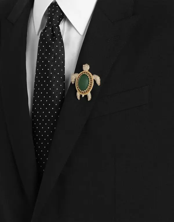 Dolce & Gabbana Embellished Turtle Brooch