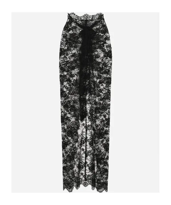 Dolce & Gabbana Chantilly Lace Midi Skirt