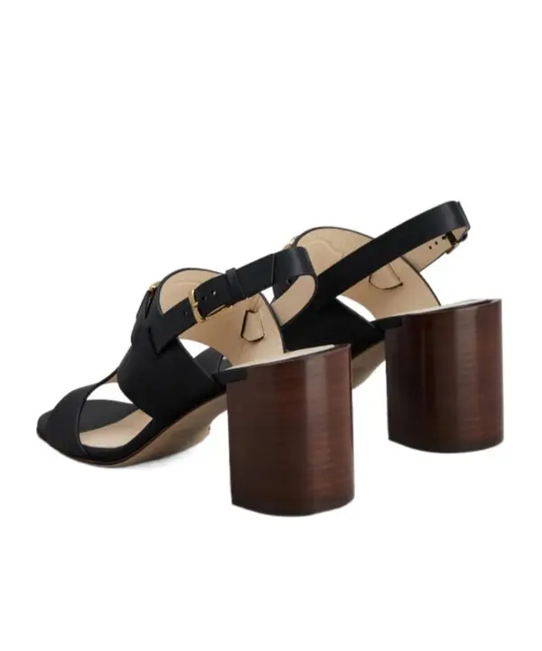 TOD'S Kate Logo Plaque High Heel Sandals