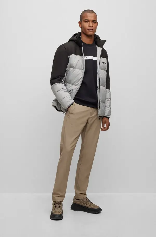 Hugo Boss Graphic Logo Striped Sweatshirt