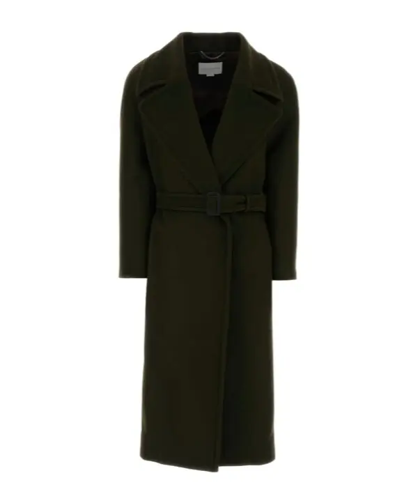 Stella McCartney Belted Long Coat - Black