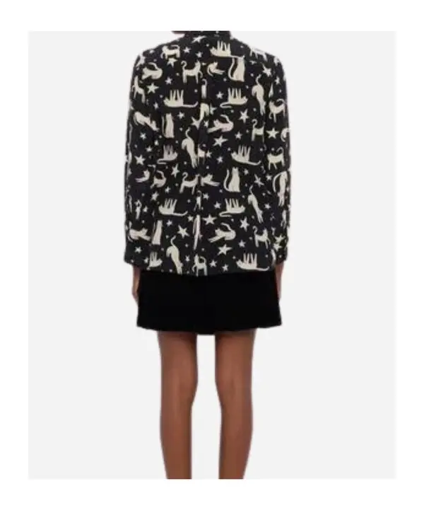 Max Mara Tabella All-over Patterned Blouse