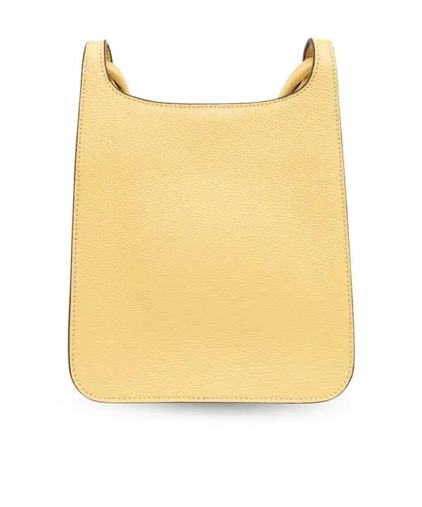 Mcm Himmel Logo Embossed Mini Hobo Bag - Yellow
