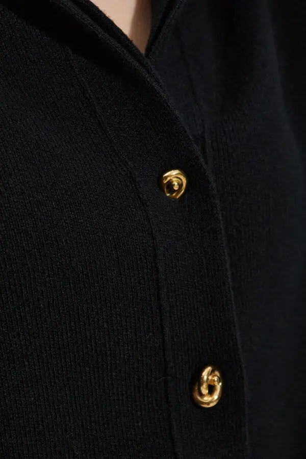 Bottega Veneta Knotted Button Detailed Knitted Cardigan