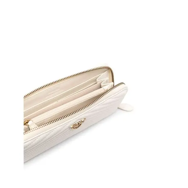 Pinko Ryder Chevron-patterned Zip-around Wallet
