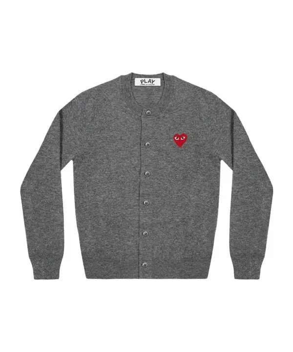 Play Comme Des Garcon Cardigan - Grey