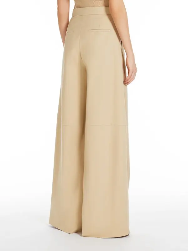 Max Mara Avoriaz Wide-leg Trousers - Nude