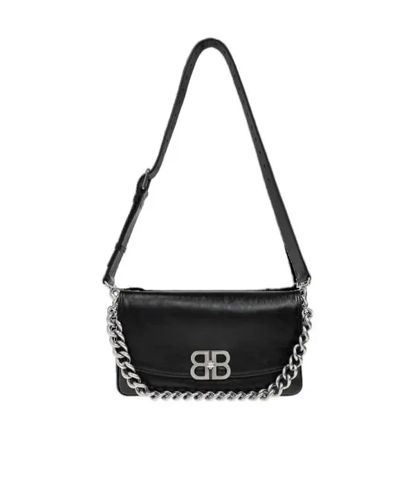 Balenciaga Logo Plaque Shoulder Bag