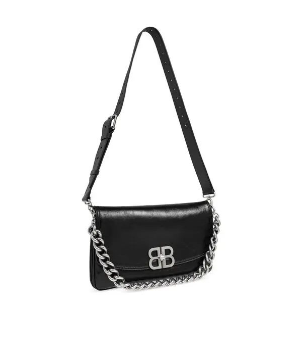 Balenciaga Logo Plaque Shoulder Bag