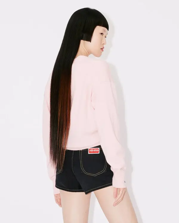 Kenzo Boke Flower Wool Cardigan - Pink