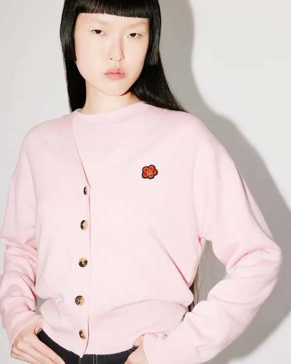 Kenzo Boke Flower Wool Cardigan - Pink