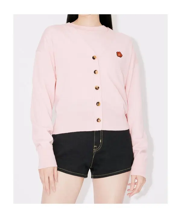Kenzo Boke Flower Wool Cardigan - Pink