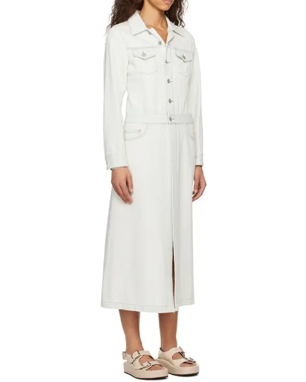 MAISON MARGIELA Long-sleeved Denim Midi Dress