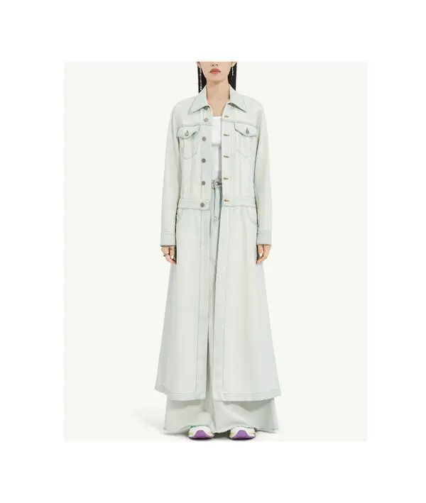 MAISON MARGIELA Long-sleeved Denim Midi Dress