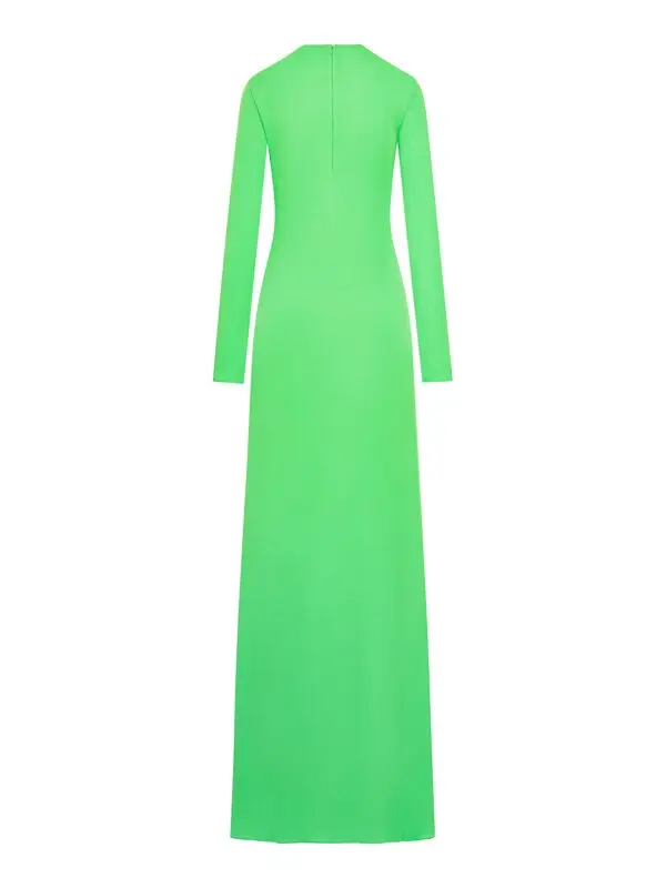 TOM FORD Cut-out Long-sleeve Maxi Dress - Green