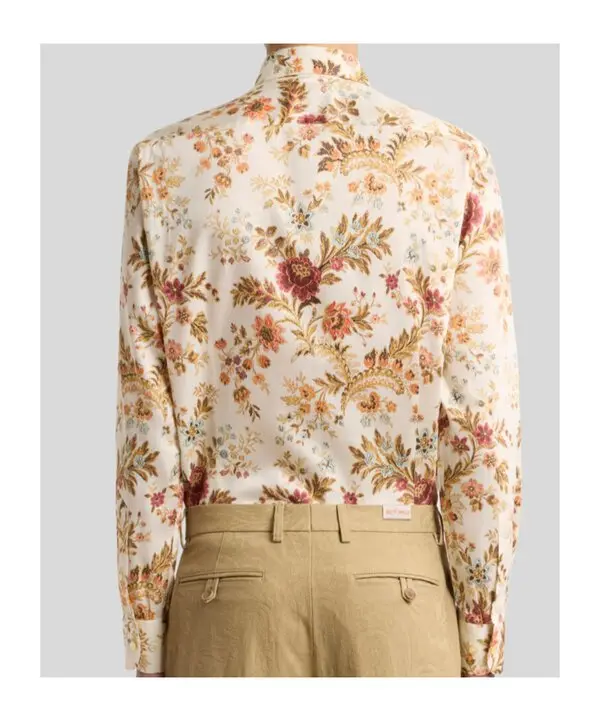 Etro Cotton Shirt With All-over Floral Print