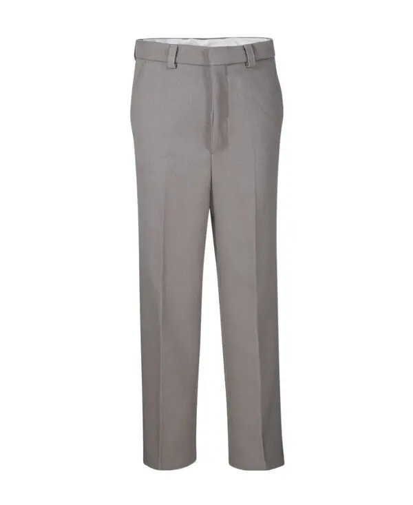 AMI Paris Straight-leg Pleat-detailed Trousers - Gray