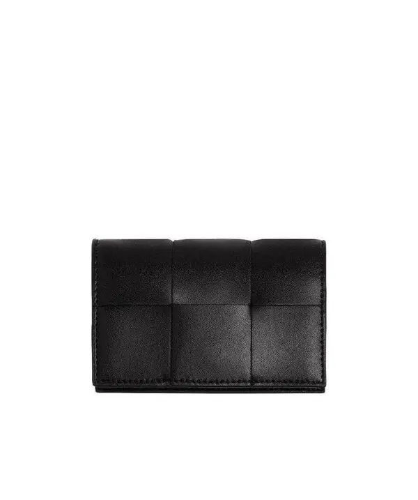 Bottega Veneta Intreccio Wallet - Black