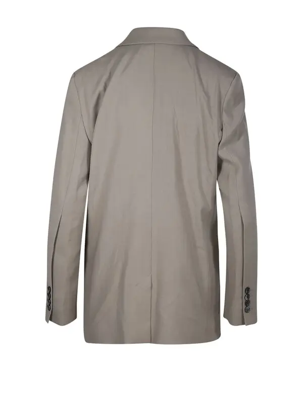 Ami Single-breasted Long-sleeved Blazer - Gray