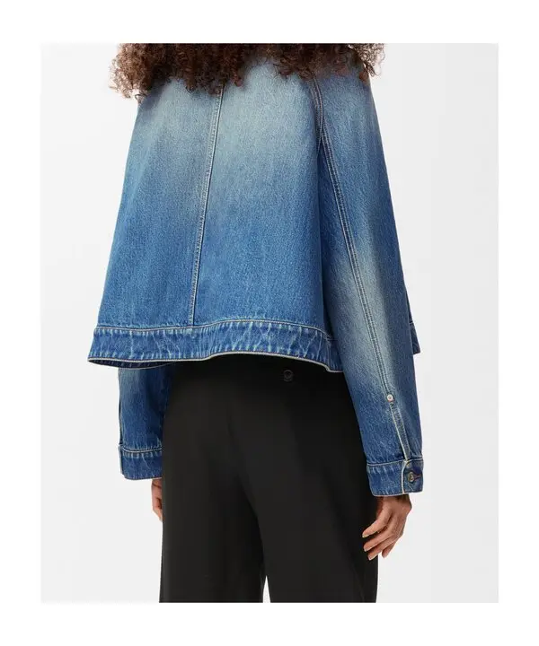 Loewe Trapeze Jacket In Denim - Denim Blue
