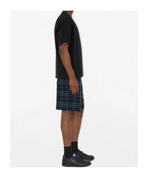 Burberry Check-printed Elasticated Waist Shorts