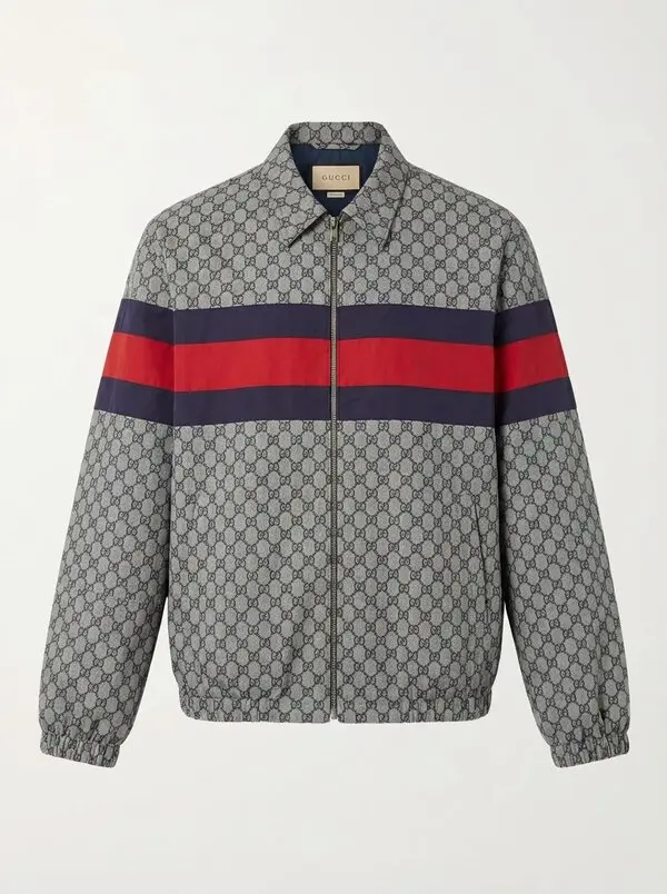 Gucci Gg Printed Zip-up Jacket