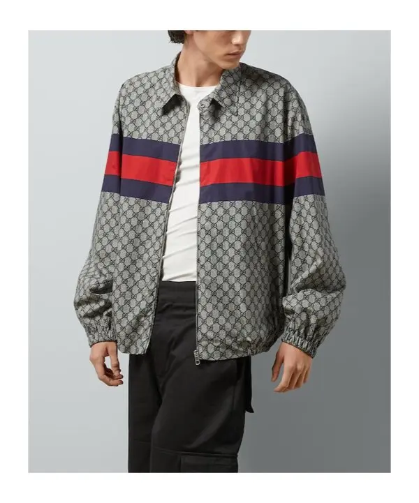 Gucci Gg Printed Zip-up Jacket