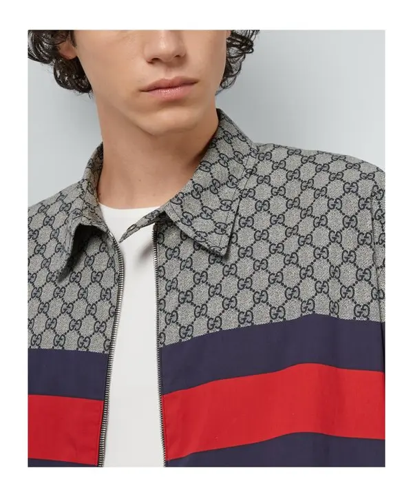 Gucci Gg Printed Zip-up Jacket
