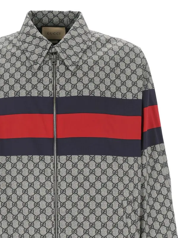 Gucci Gg Printed Zip-up Jacket