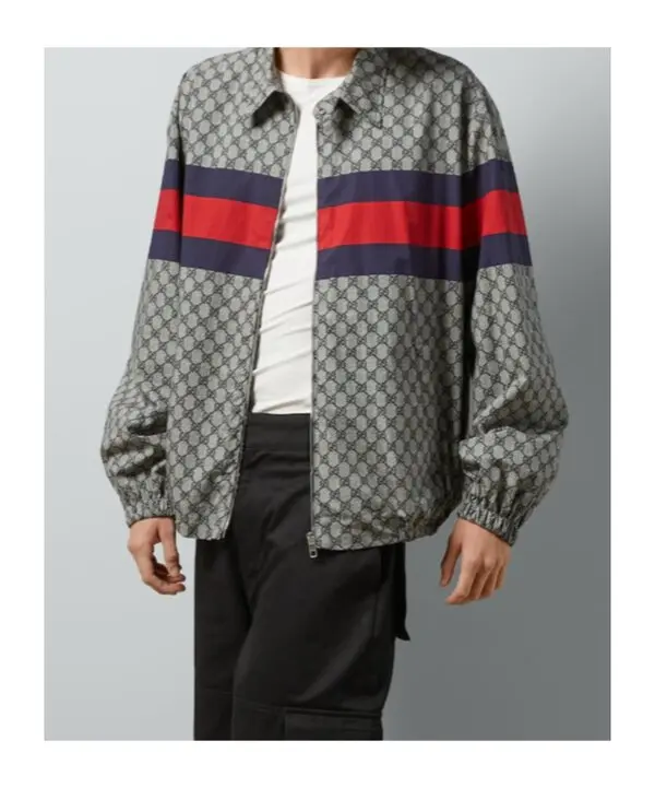 Gucci Gg Printed Zip-up Jacket