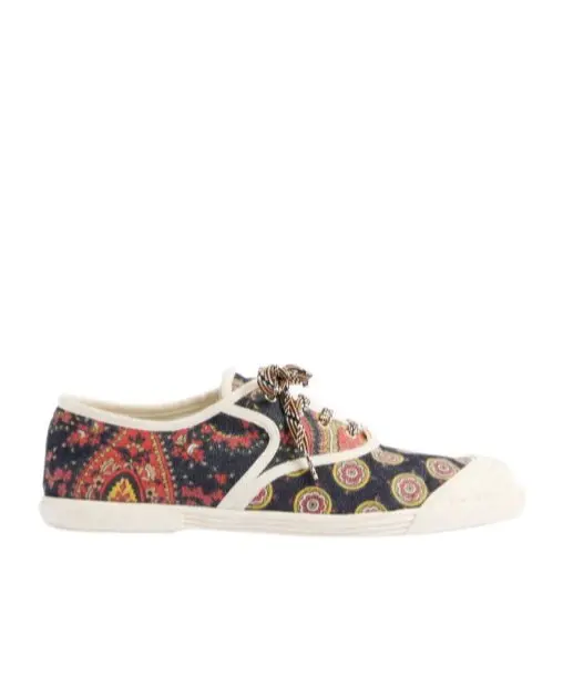 Valentino Garavani Printed Lace-up Casual Round Toe Sneakers - Multicolor