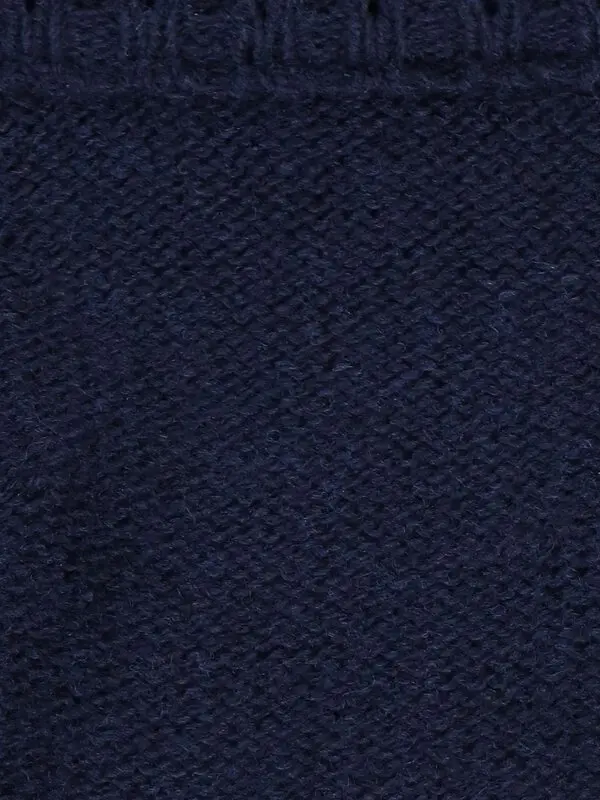 MAISON MARGIELA Contrasting Stitch Knitted Jumper - Black