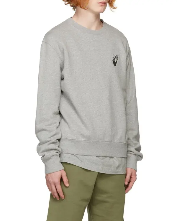 Off-White Logo-print Long-sleeve Sweatshirt