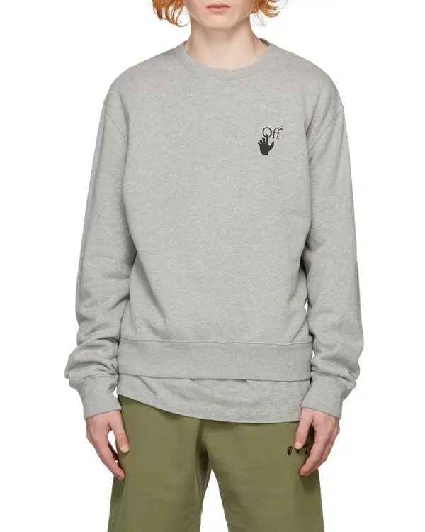 Off-White Logo-print Long-sleeve Sweatshirt