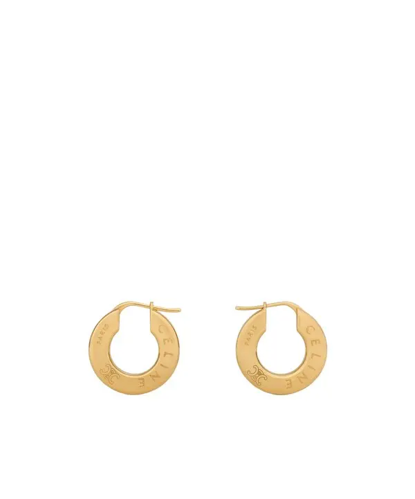 Celine Disc Earrings - Yellow