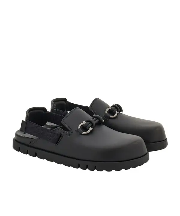 FERRAGAMO Gancini Buckle Mule