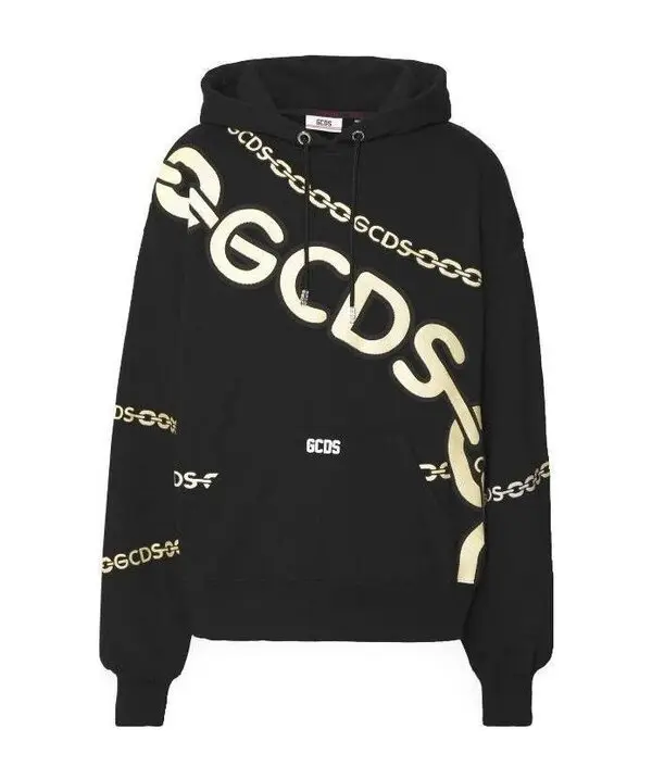 Gcds Logo Printed Drawstring Hoodie