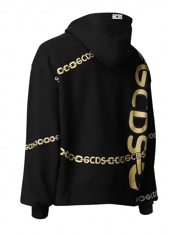 Gcds Logo Printed Drawstring Hoodie