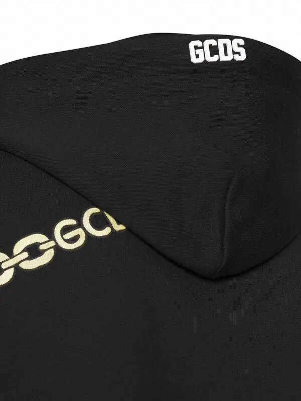 Gcds Logo Printed Drawstring Hoodie