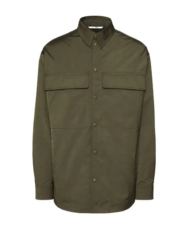 Valentino Garavani Logo Patch Drop-shoulder Overshirt