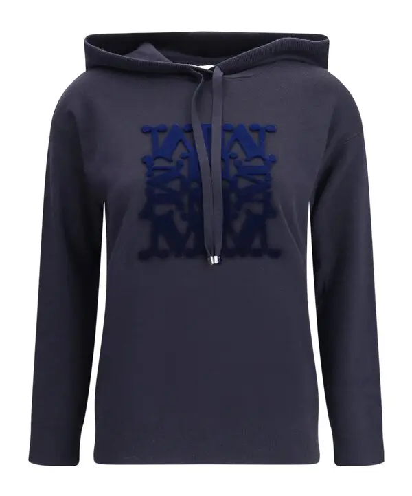 Max Mara Taddeo" Hoodie With Logo Detail - Black