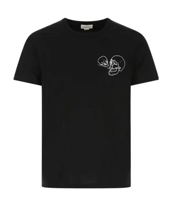 Alexander McQueen Skull Embroidered Crewneck T-shirt