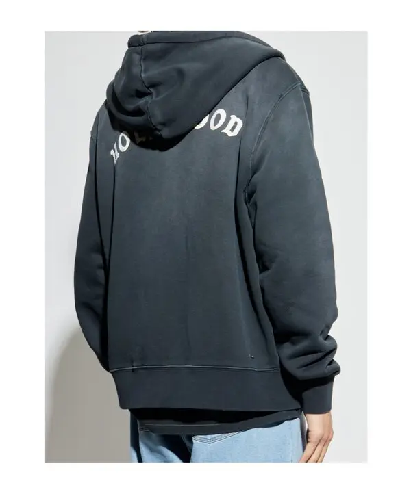 Amiri Hollywood Logo Zip-up Hoodie
