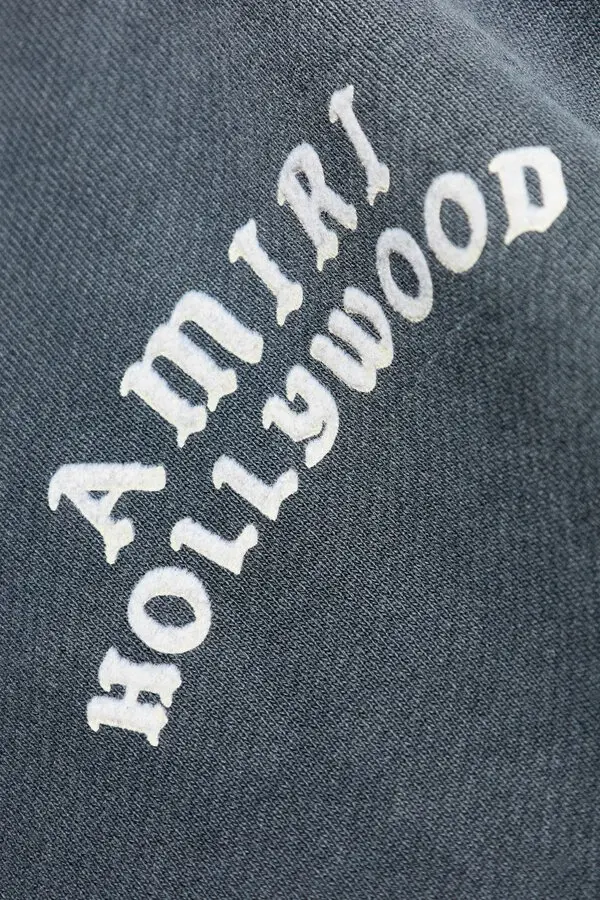 Amiri Hollywood Logo Zip-up Hoodie