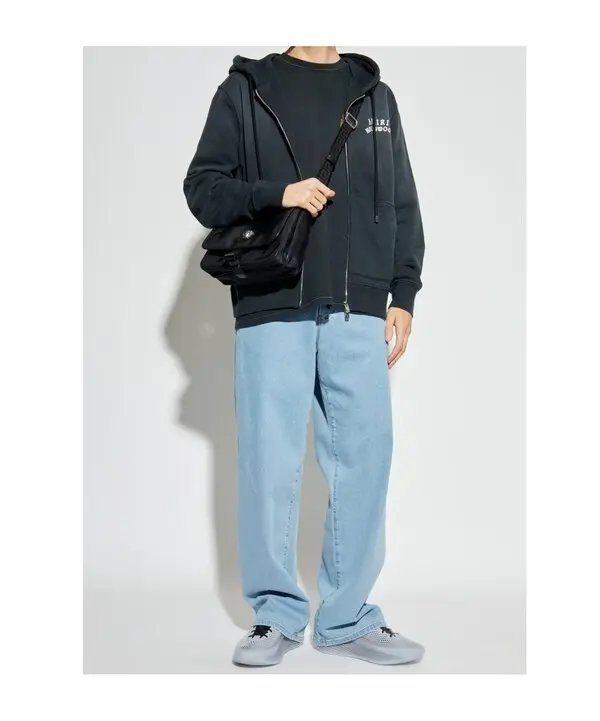 Amiri Hollywood Logo Zip-up Hoodie