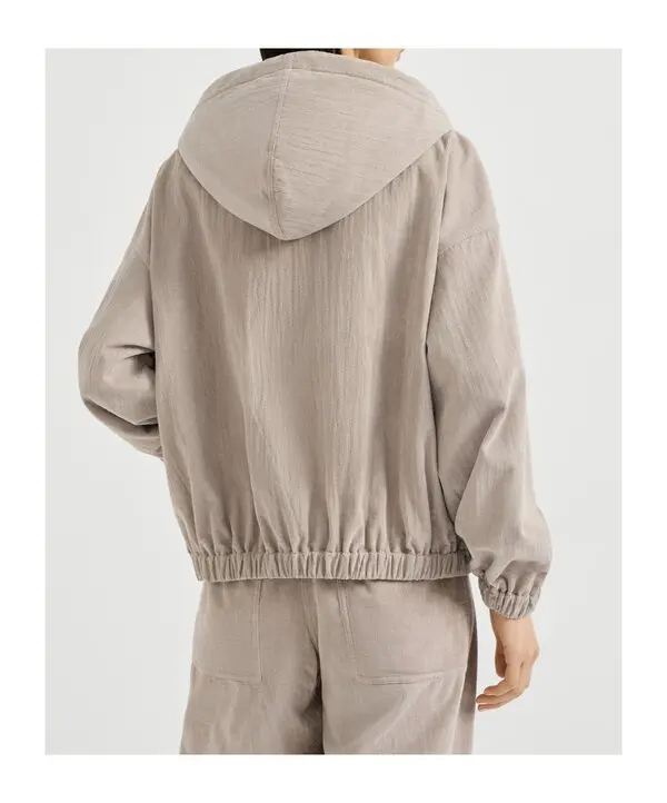 Brunello Cucinelli Corduroy Zip-up Hoodie