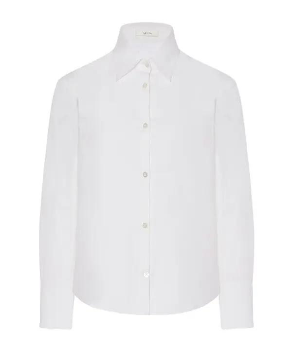 THE ROW Frou Curved Hem Shirt - White
