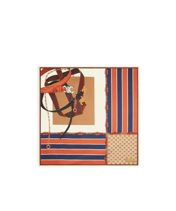 Celine Square In Silk Twill - Multicolor